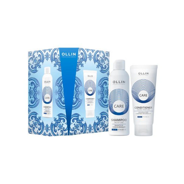 OLLIN Professional Набор для двойного увлажнения (Шампунь увл 250мл, Кондиционер двойное увл ...